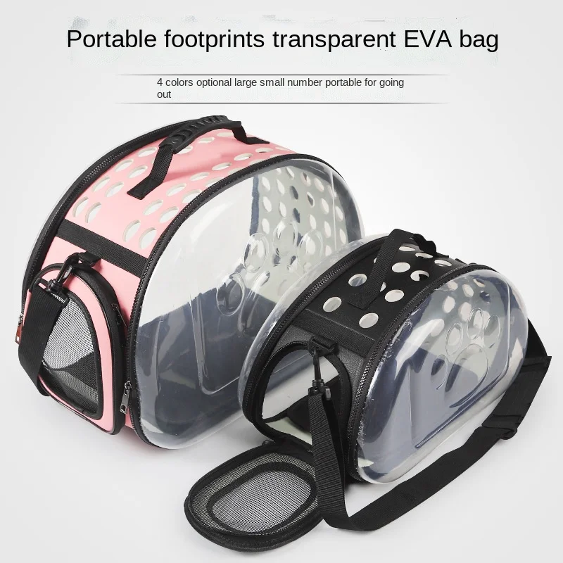 Portable Travel Footprint Transparent Eva Bag Pet Outing Folding ...