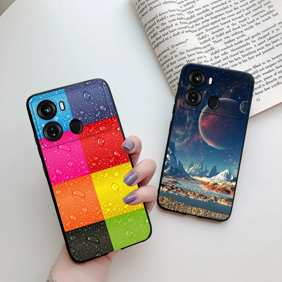 For-Itel-P40-Case-Cover-Painted-Silicon-Soft-Black-Phone-Cases-for-ITEL ...