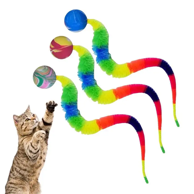 3pcs-Interactive-Cat-Toy-Ball-With-Colorful-Caterpillar-Scratching-And ...