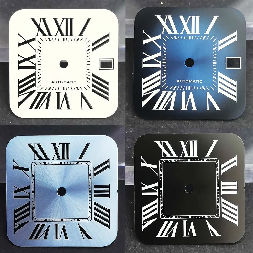 27mm NH35 Dial Square Dial Roma Dial suitable for NH35 NH36 Movements ...