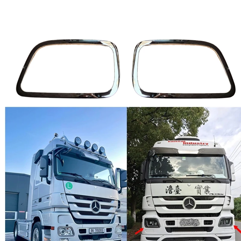 1pair-LH-RH-Truck-Headlight-Trim-Frame-Truck-Head-Lamp-Case-For ...