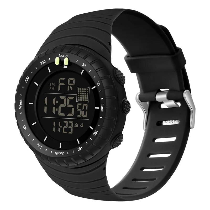 luminous Digital Wrist Watch LED backlight Shock resistant Stop Watch ...