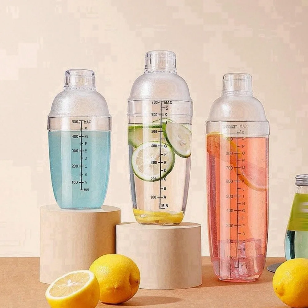 1pc-Plastic-Cocktail-Shaker-with-Built-in-Strainer-for-Bartending ...