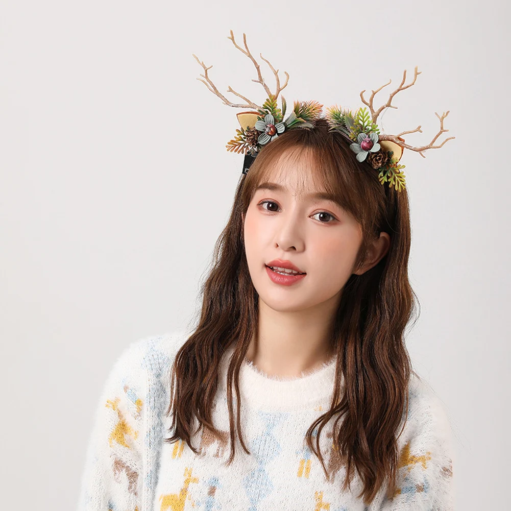 Headband Christmas Antlers | Christmas Deer Antlers Hair | Deer Antlers ...