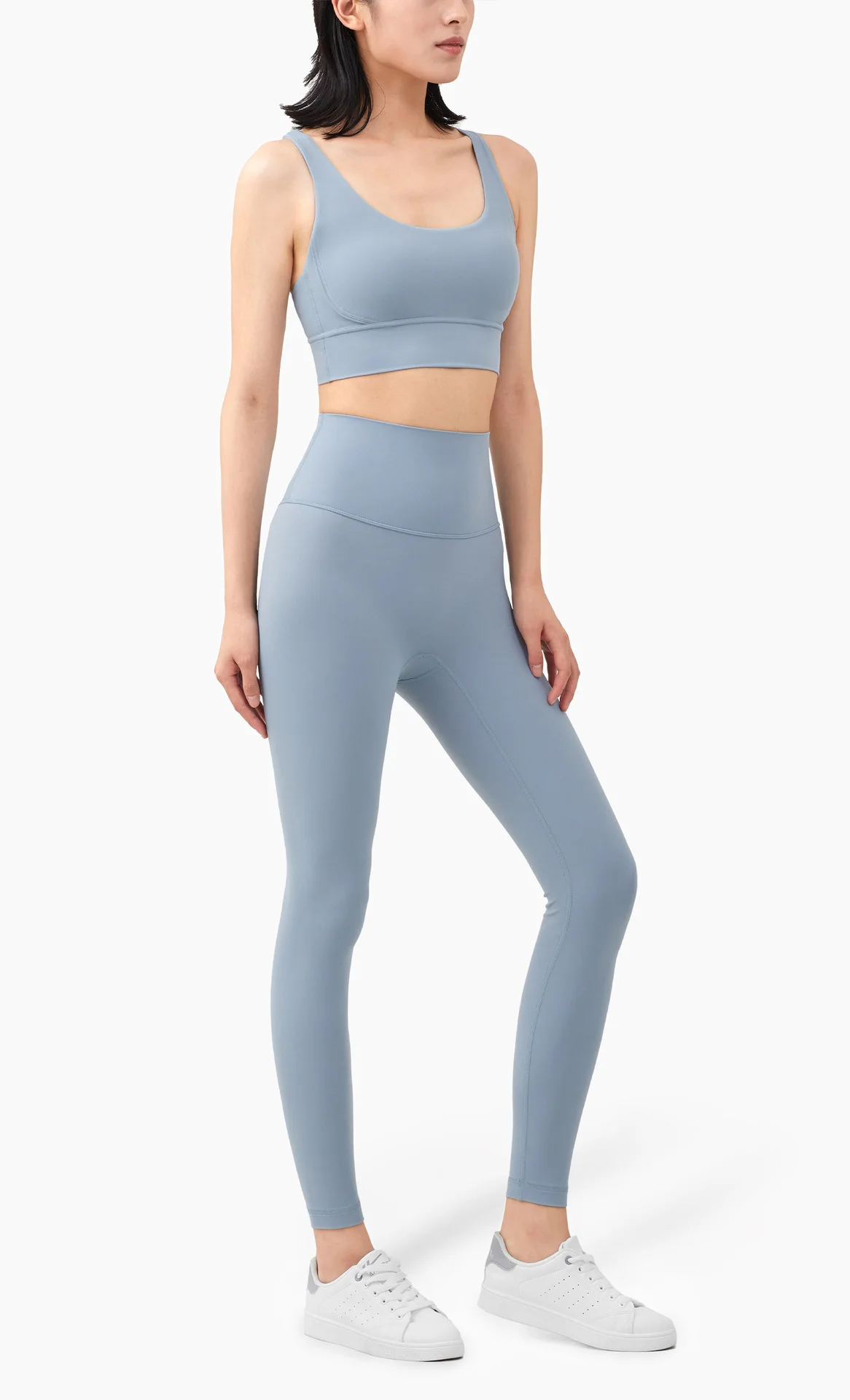 Ensemble de yoga pour femme - Blue Set[D3] - Nylon - Respirant - Idéal ...