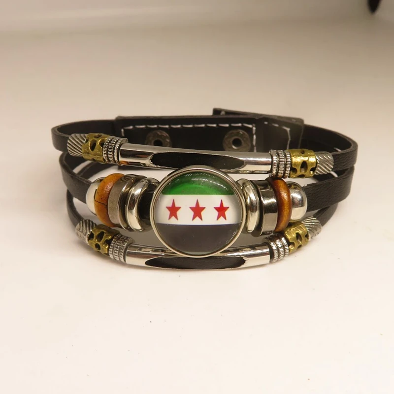 Love-Syria-Bracelet-Handmade-Retro-Syria-Flag-Symbol-Pattern-Glass-Beads-Bracelets-For-Men-Women ...
