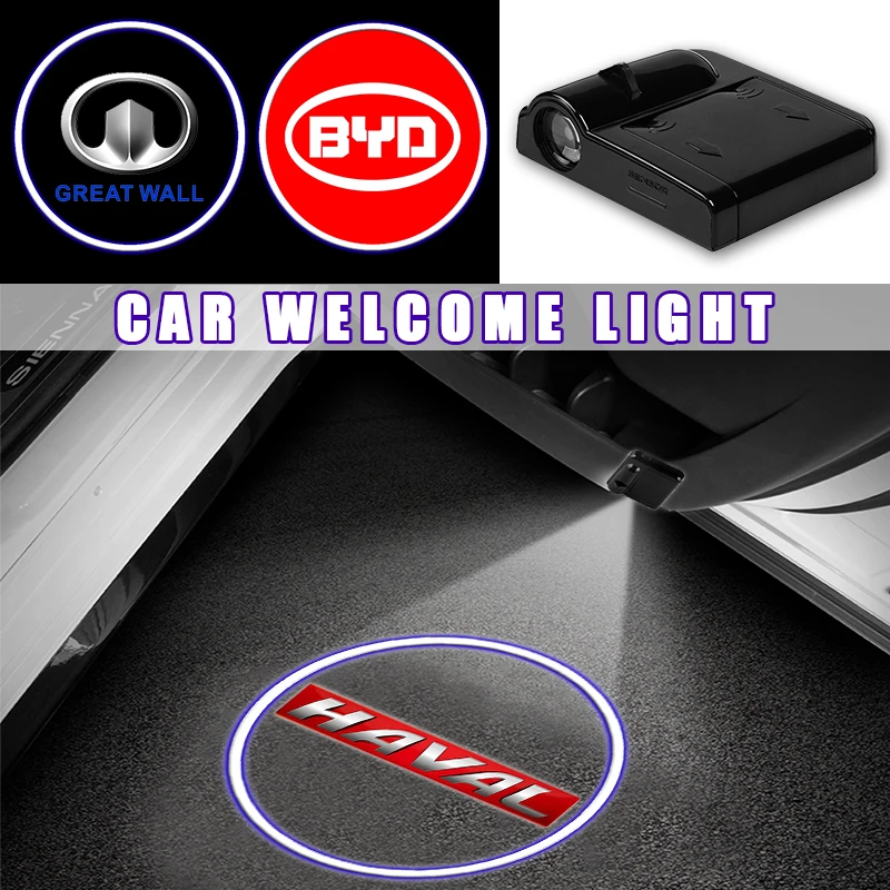 자동차 Led 도어 웰컴라이트 로고 프로젝터 2 개, 볼보 V50 Fh 트럭 S60 S40 Xc70 C30 Xc60 S80 V40 Xc90 Xc40 S80 액세서리 ...