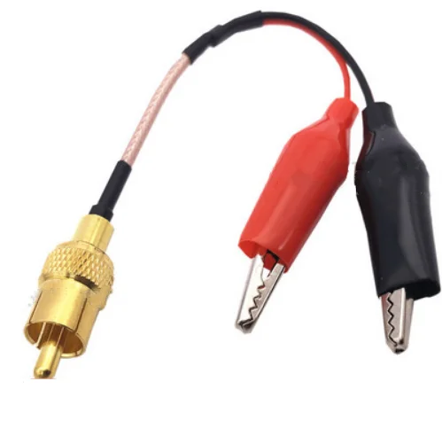 RCA male to alligator clip test line Lotus male AV video signal cable ...