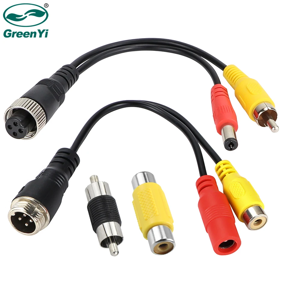 GreenYi-4Pin-Aviation-Head-Male-Female-to-RCA-AV-Female-DC-Multiple ...
