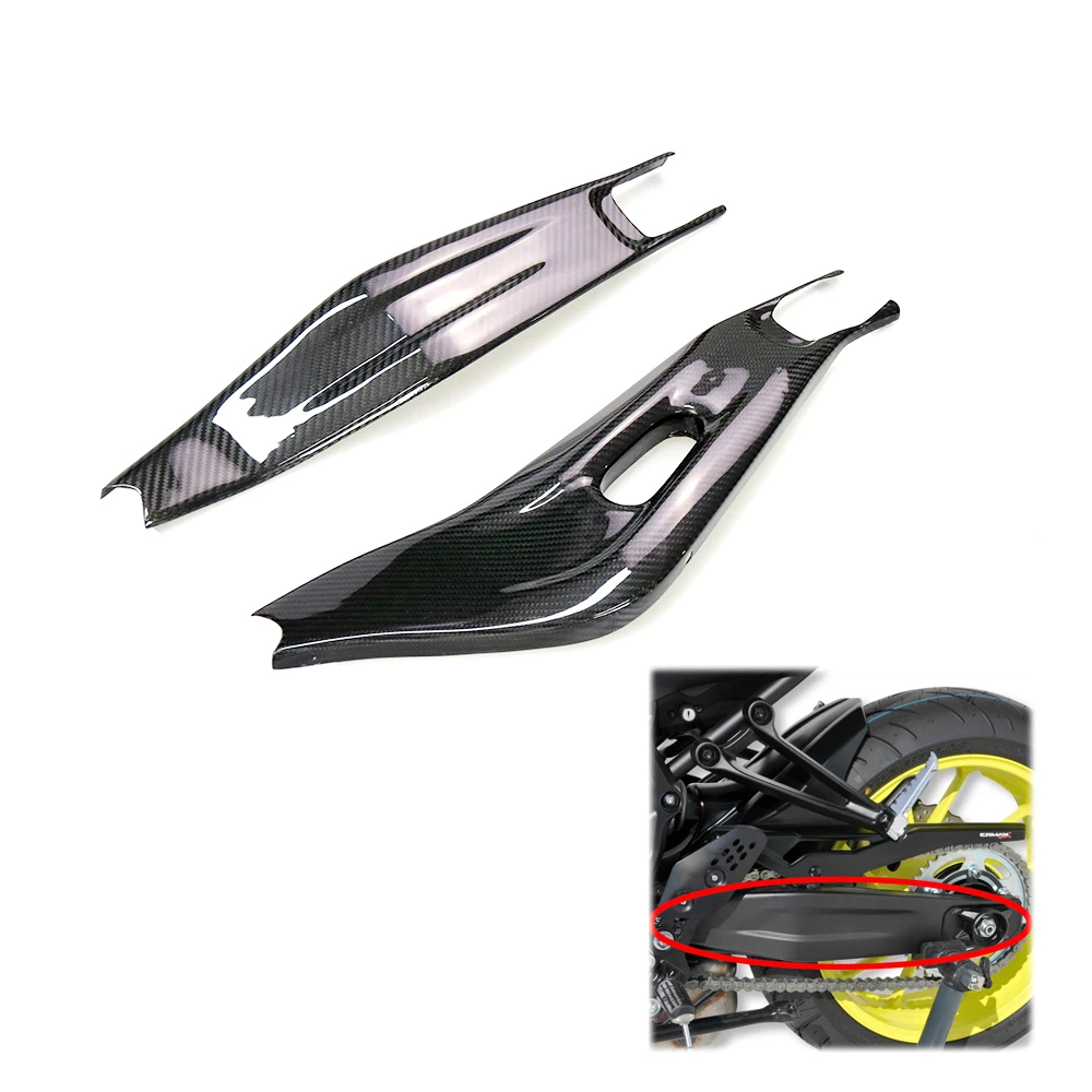 Spare Parts Carbon Fiber Swingarm Protectors Covers for Yamaha MT07 ...