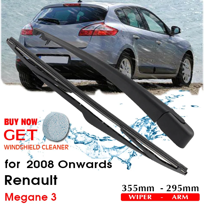 BROSHOO Car Rear Wiper Blades Back Windscreen Wiper Arm For Renault Megane 3 (2008 Onwards ...