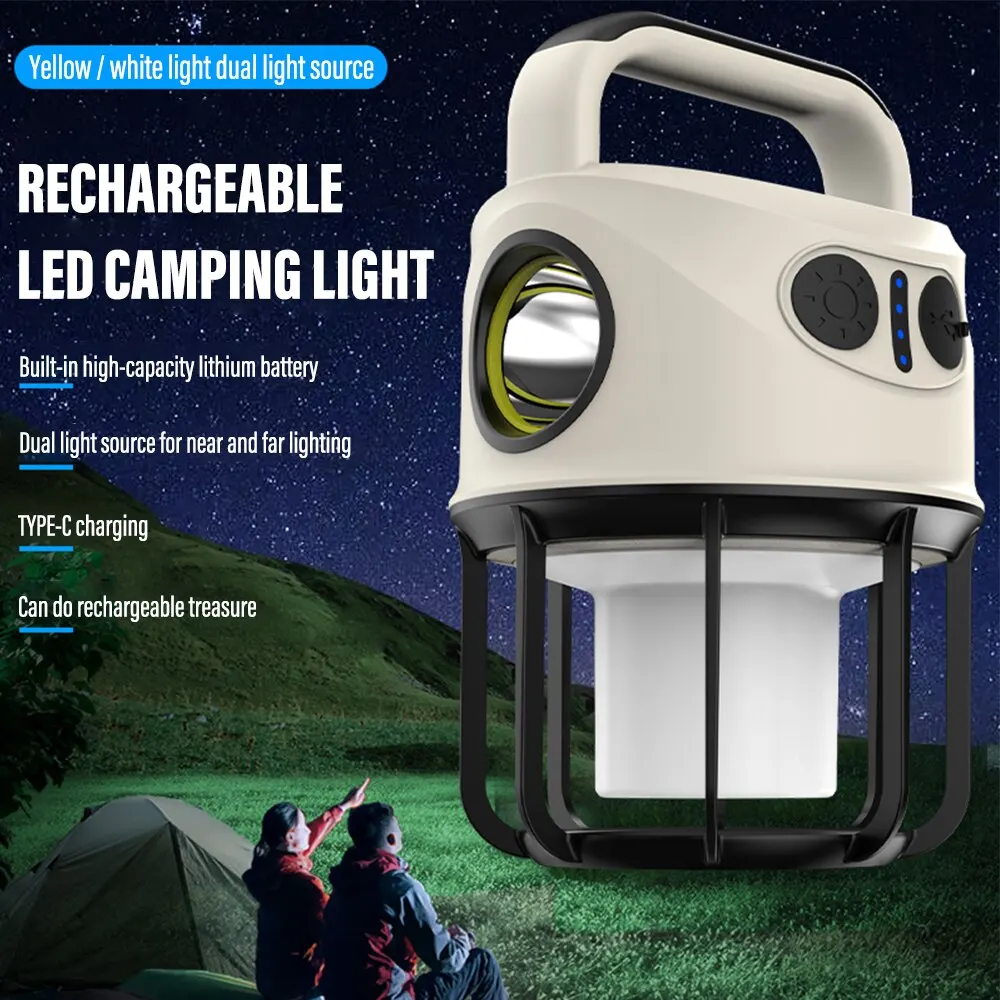 Rechargeable-LED-Camping-Light-Super-Bright-Portable-Light-Flashlight ...