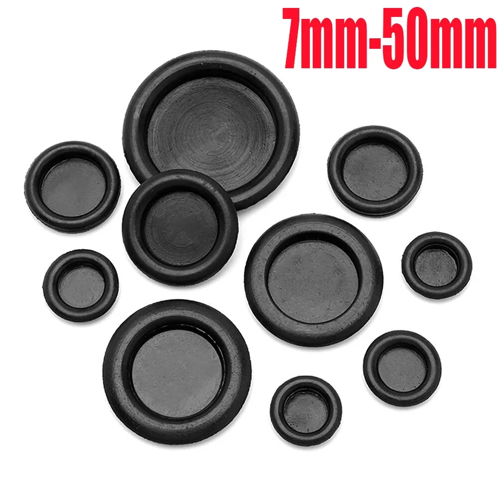 20pcs O Rings Rubber Hole Cap 7-50mm Single Side Guard Coil Rubber ...