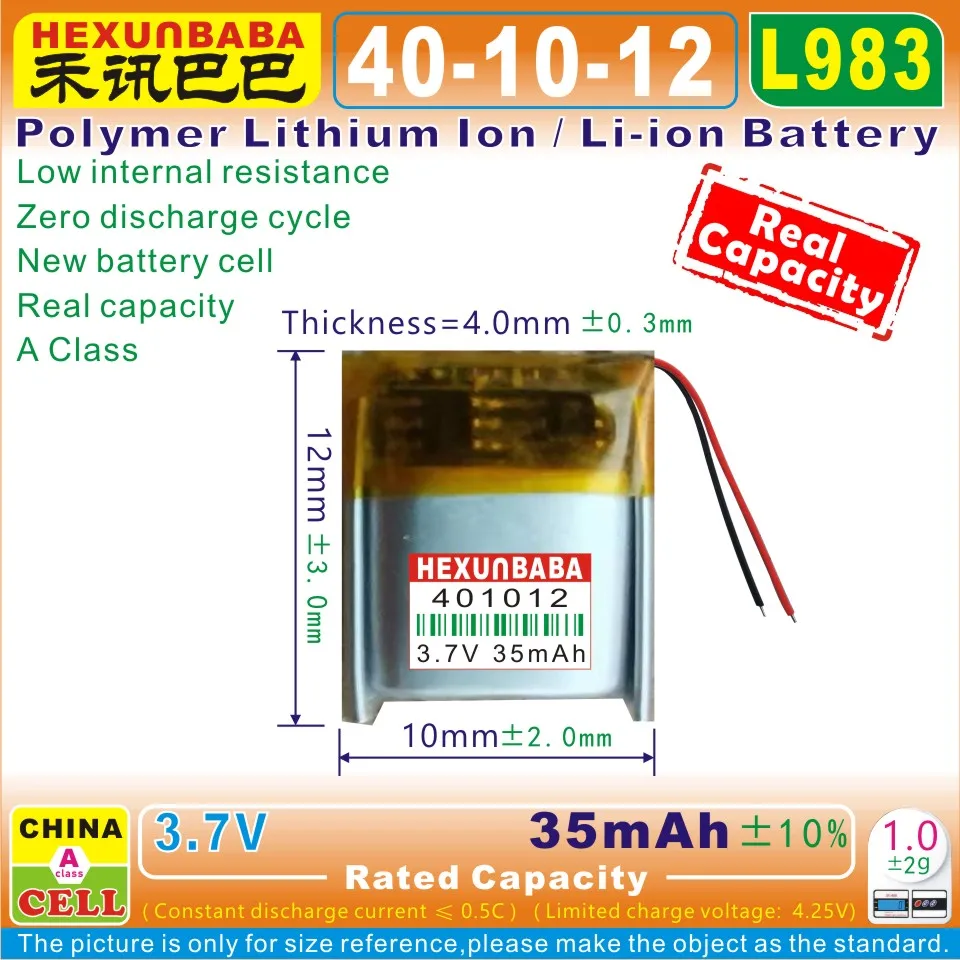 100pcs-L983-3-7V-35mAh-401012-401010-Polymer-Li-Ion-Battery-For-TWS ...