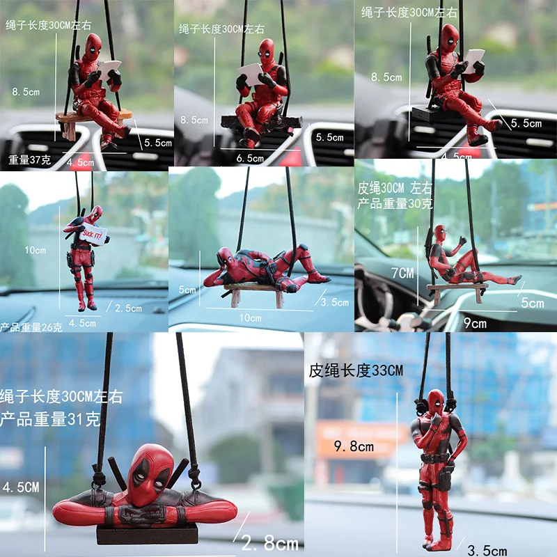 Cartoon-Deadpool-Car-Rearview-Mirror-Pendant-Read-A-Book-Suck-It-Car ...