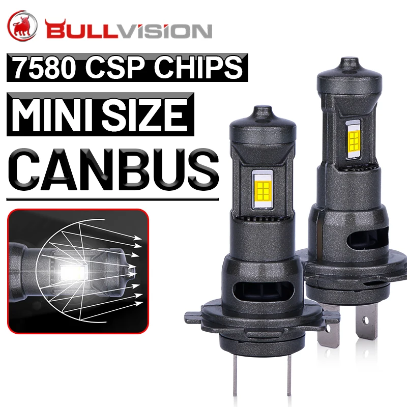Bullvision-faros-LED-H7-de-alta-potencia-luces-de-coche-de-2-piezas ...