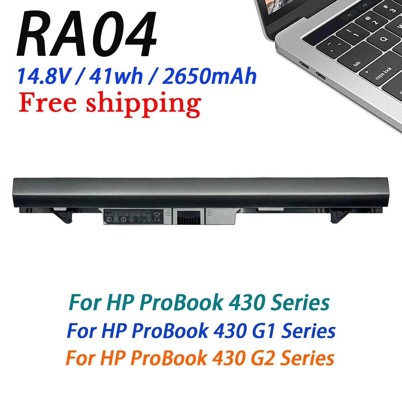 New-RA04-RA04XL-Laptop-Battery-for-HP-Probook-430-G1-430-G2-HSTNN-C84C ...