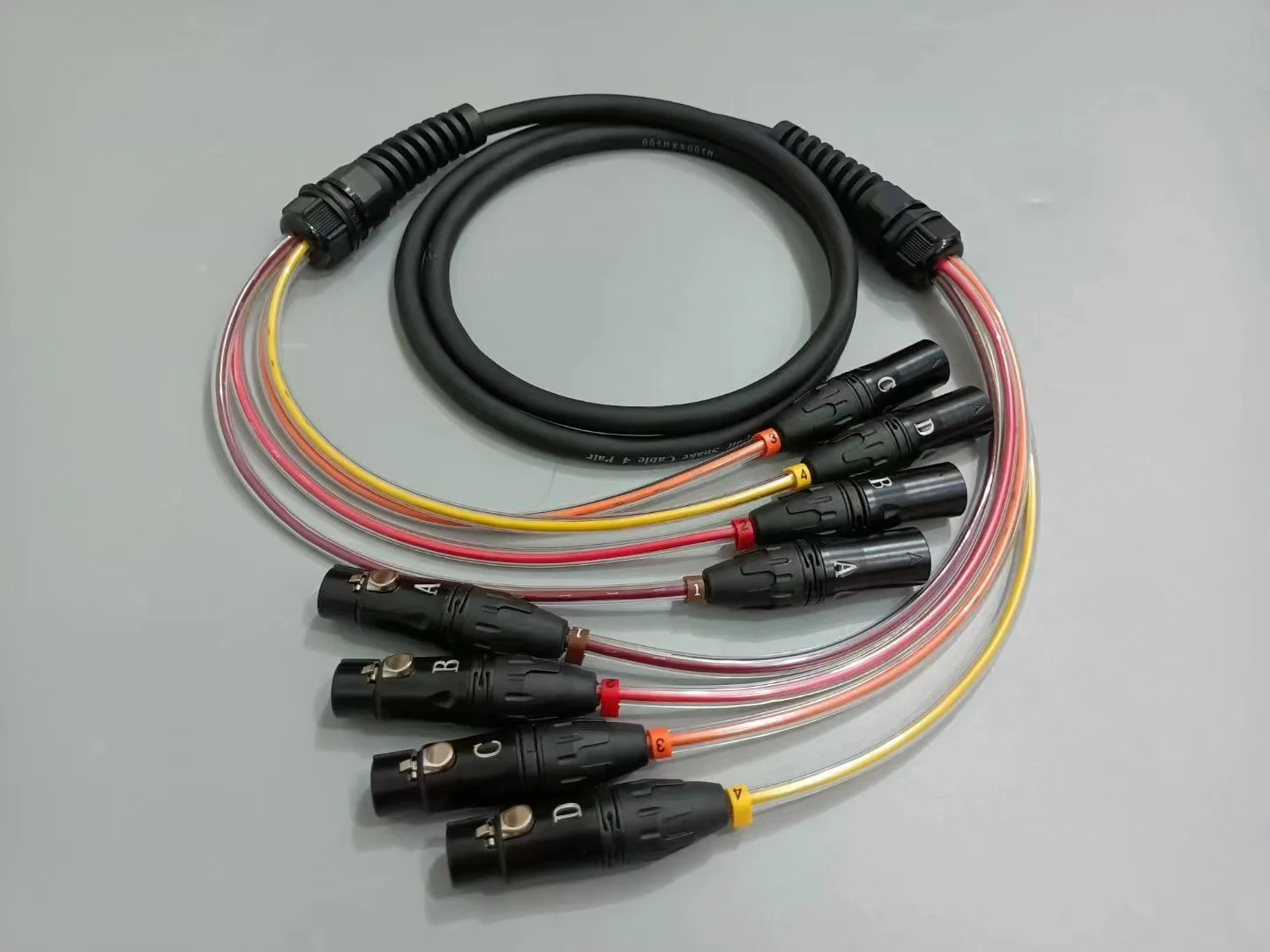 4 Channel Snake Cable AUDIO XLR Snake Cable Multi-channel Audio Signal ...