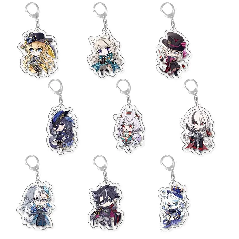 Anime-Genshin-Impact-Keyrings-Furina-Neuvillette-Wriothesley-Lynette ...