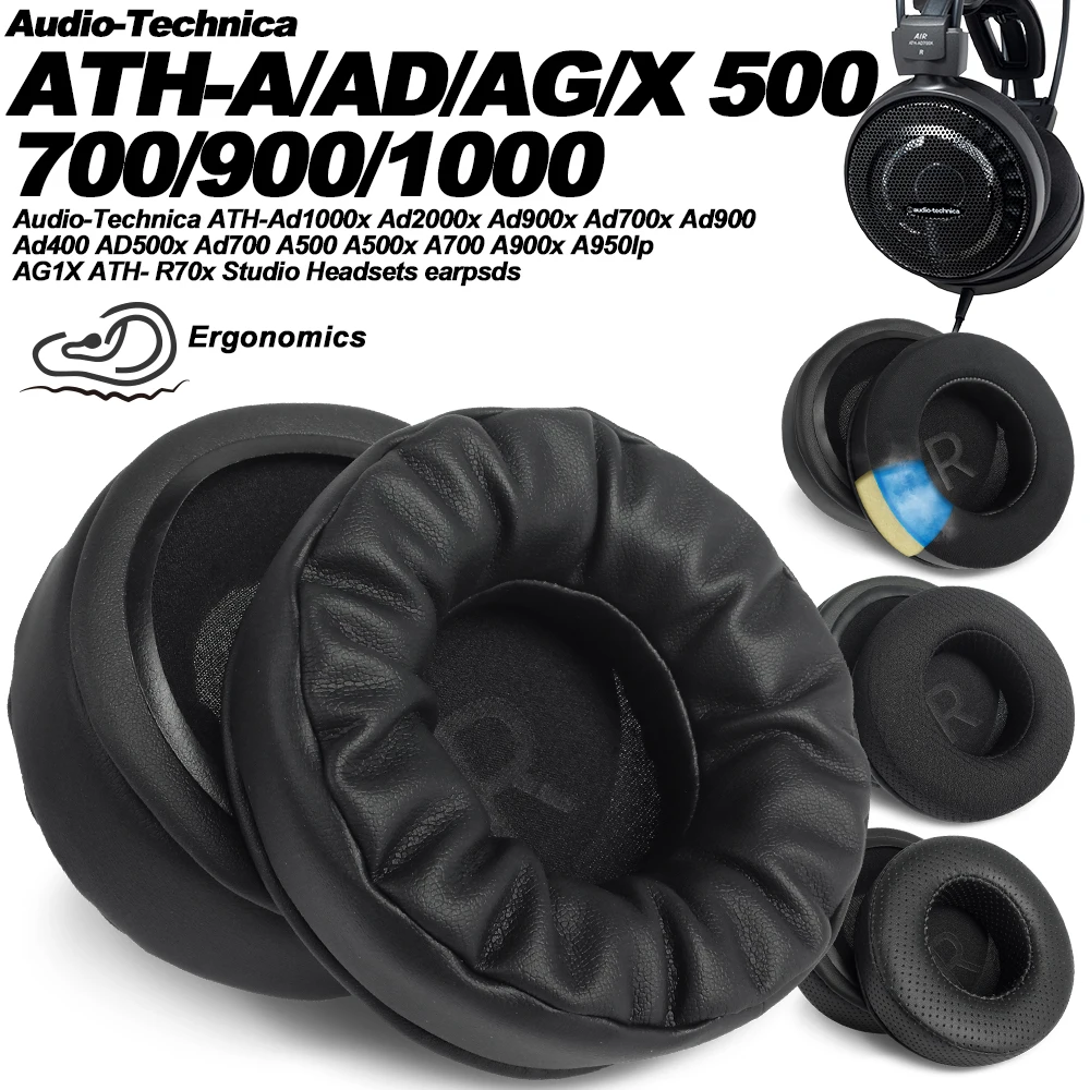 イヤホンパッドオーディオテクニカ ATH-Ad1000x Ad2000x Ad900x Ad700x A950lp Ad400 AD500x ...