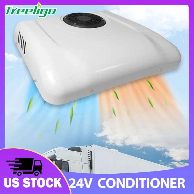 Treeligo-24V-Heat-Cool-Electric-RV-Roof-Parking-Air-Conditioner-24V-RV ...
