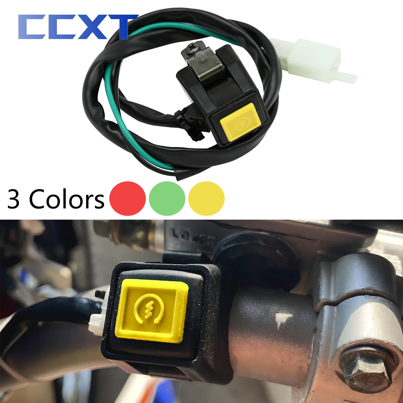 Universal-Motorcycle-Handlebar-Switch-ON-OFF-Starter-Flameout-Button ...