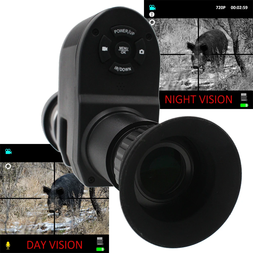 Clear-Digital-Night-Vision-Scope-Attachment-Integrated-720p-Video ...
