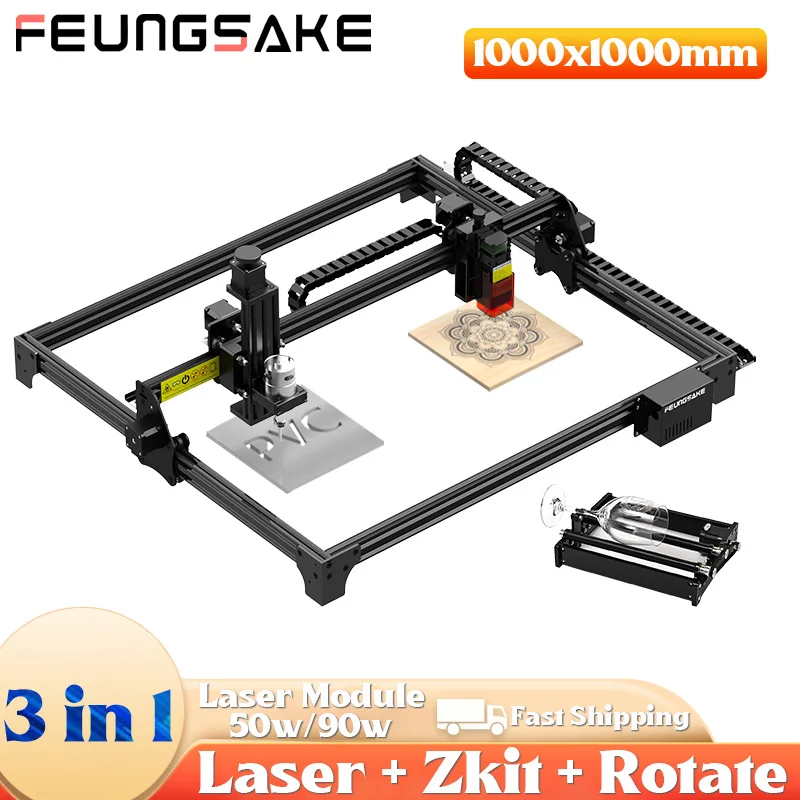FEUNGSAKE-Graveur-laser-rotatif-sur-bois-machine-de-gravure-et-de-d ...