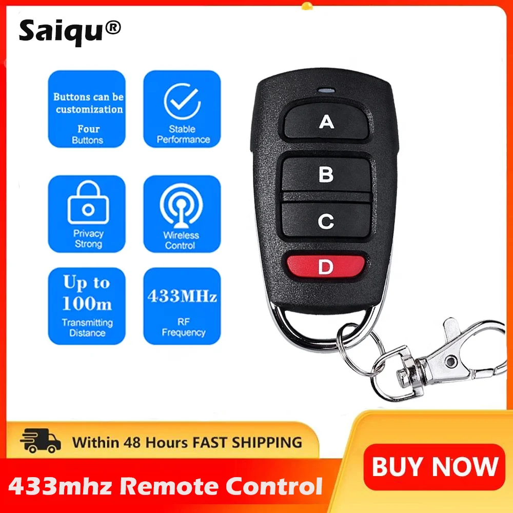 Garage-Remote-Control-Self-Copying-Fixed-Learning-Code-Remote-Control ...