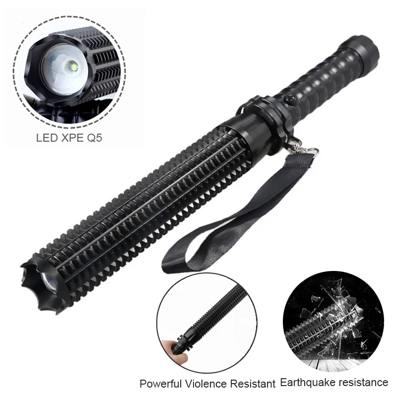 Baseball Bat Flashlight T6 Led Led Tactical Self Defense Bat High Power ...