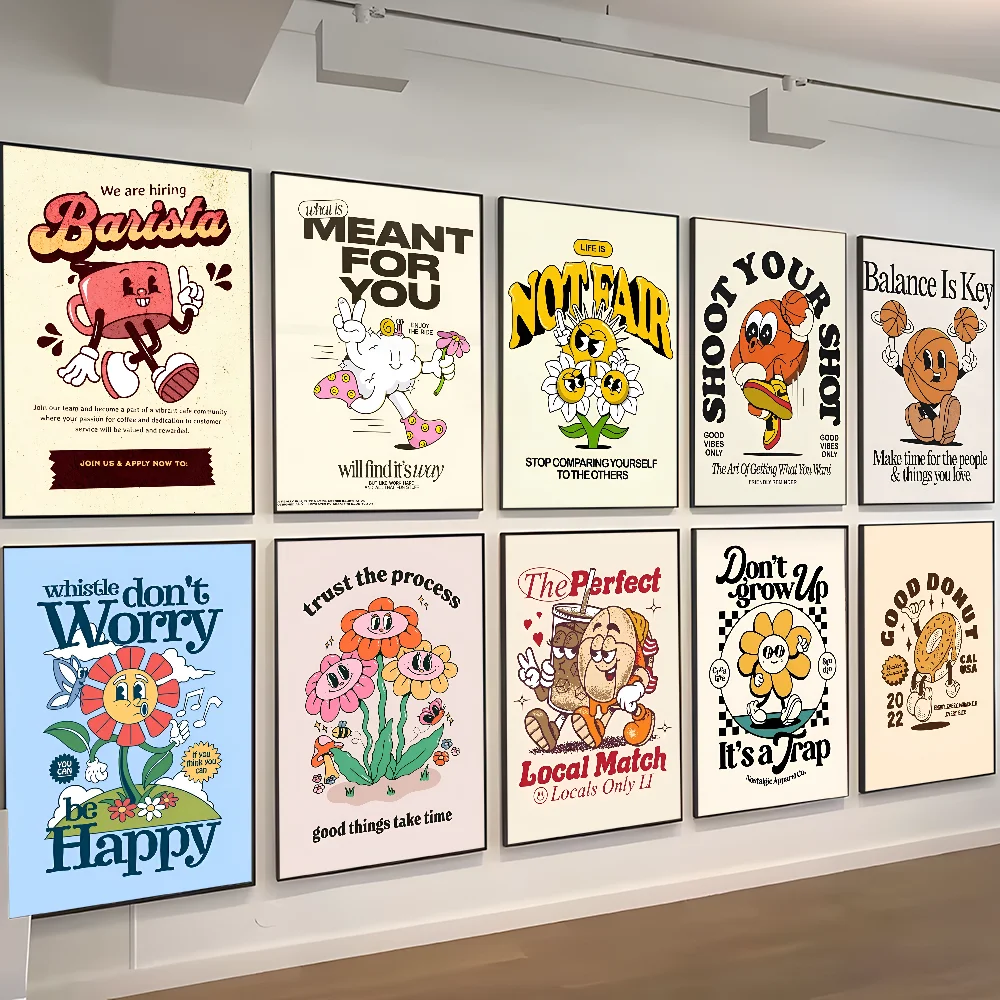 Retro-Kitchen-Food-Cartoo-Character-Poster-Anime-Posters-Sticky ...