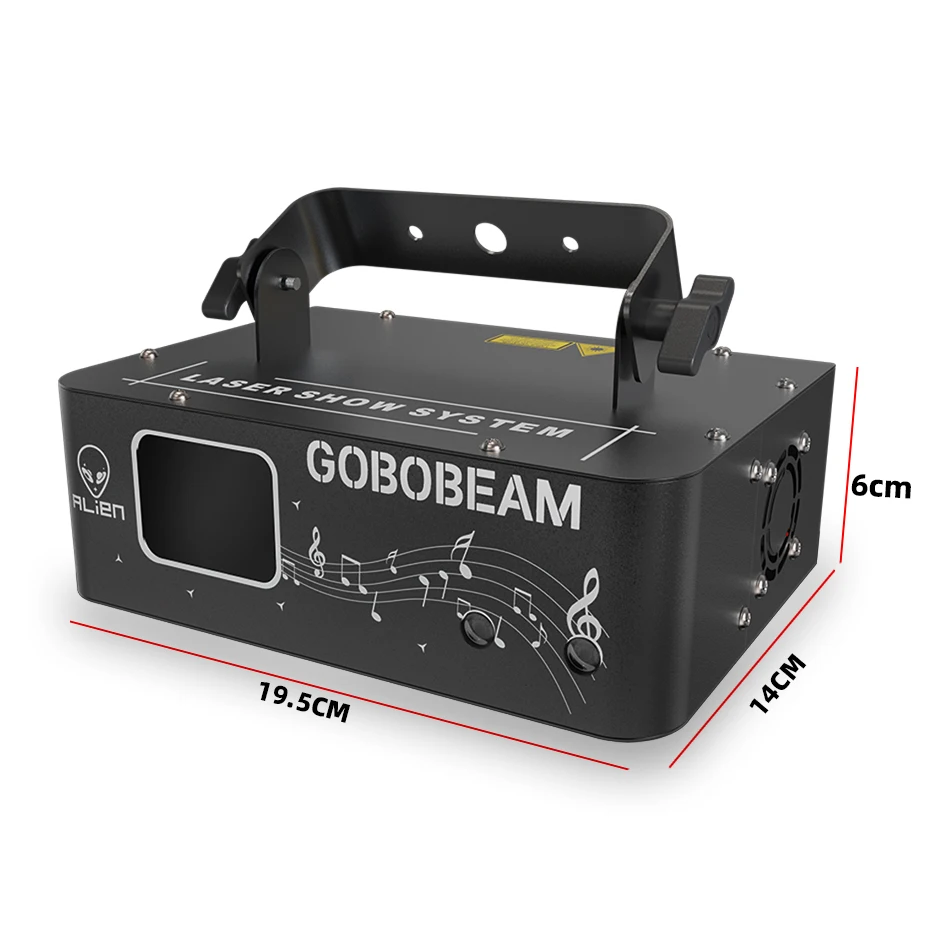 ALIEN 500mw RGB Laser Beam Line Scanner RG Patterns 2in1 Projector DJ ...