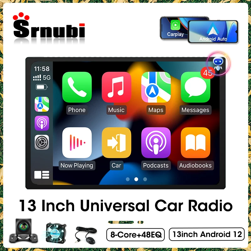 13-Inch-Car-Radio-GPS-Androidauto-Carplay-For-Tesla-style-For-Nissan ...