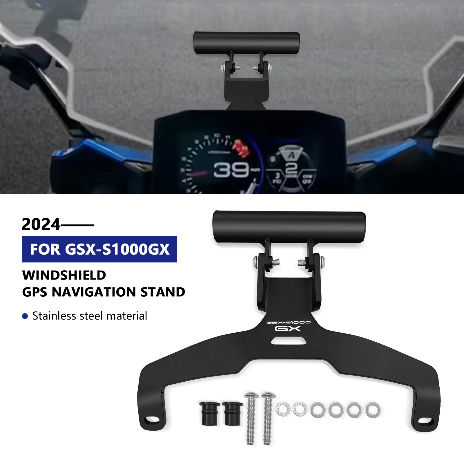 For GSX-S1000GX 2024 GSX-S1000 GX Navigation Windshield Phone Holder ...
