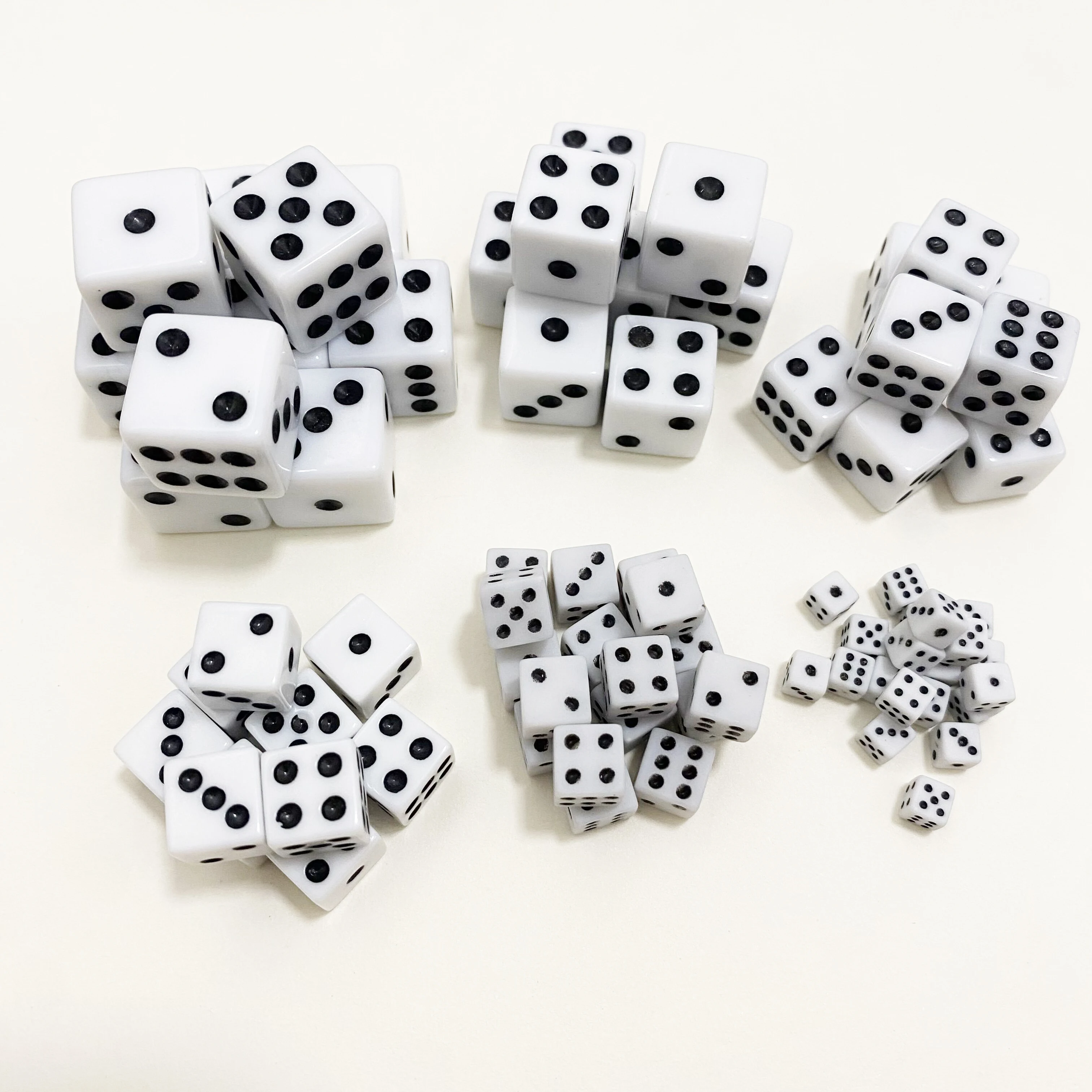 100Pcs-Mini-Small-D6-White-Dice-5mm-8mm-10mm-12mm-14mm-16mm-With-Square ...