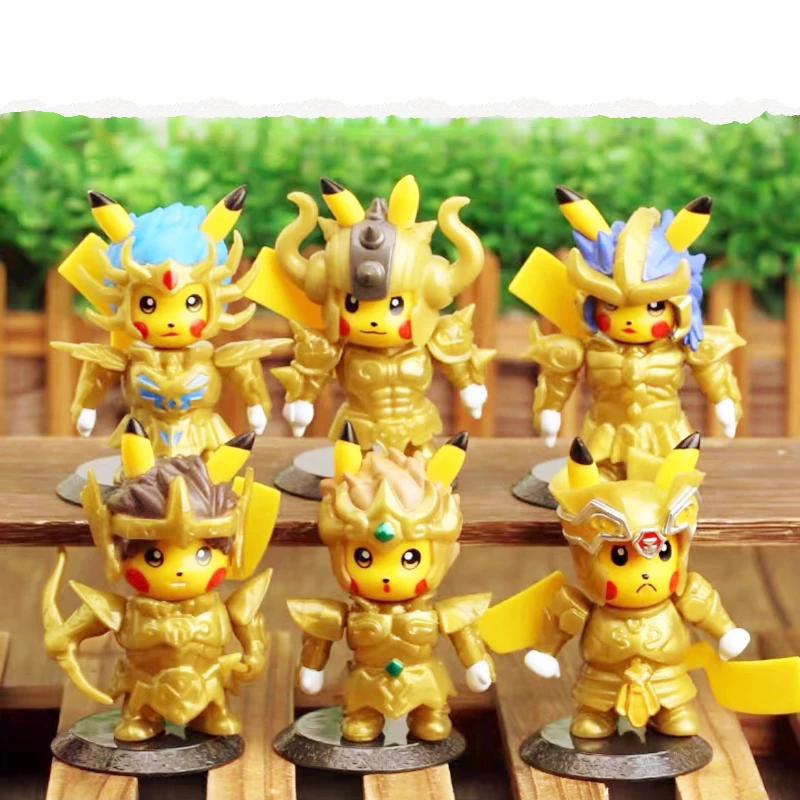 Anime-Figure-Pokemon-Pikachu-Cosplay-Saint-Seiya-Scorpio-Gemini-Cartoon ...