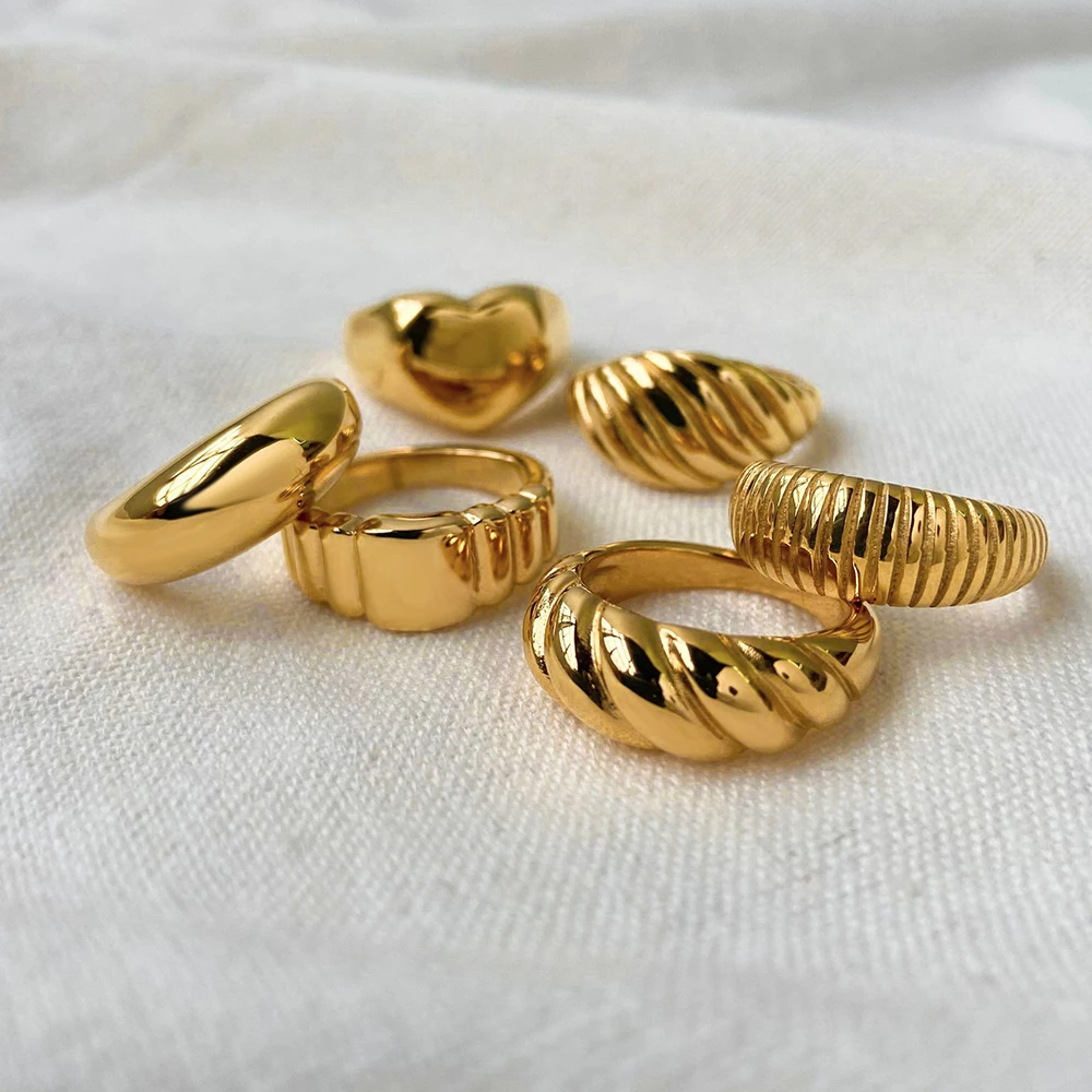 Anillo-de-acero-inoxidable-316L-para-Mujer-joyer-a-a-juego-no-se ...