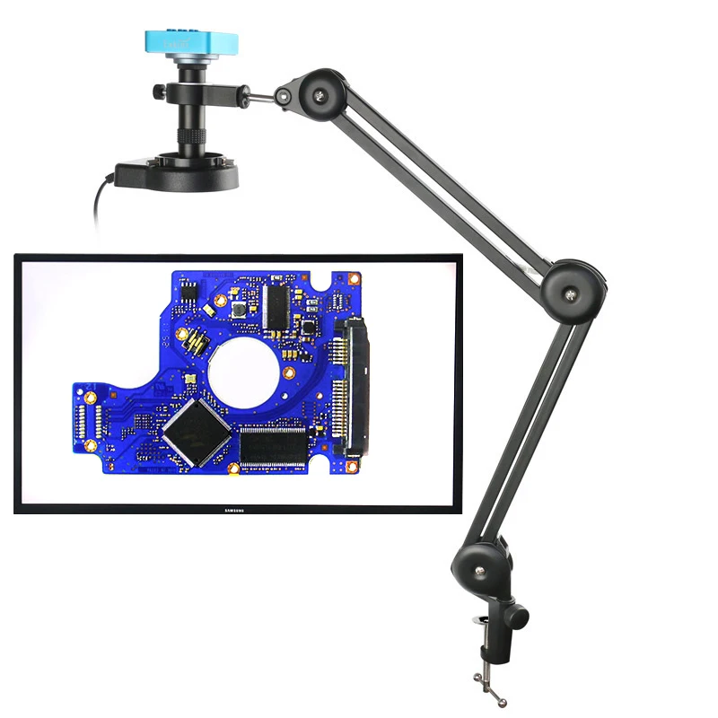 48MP 4K 2K 1080P HDMI USB Industrial Video Microscope Camera 130X Zoom ...