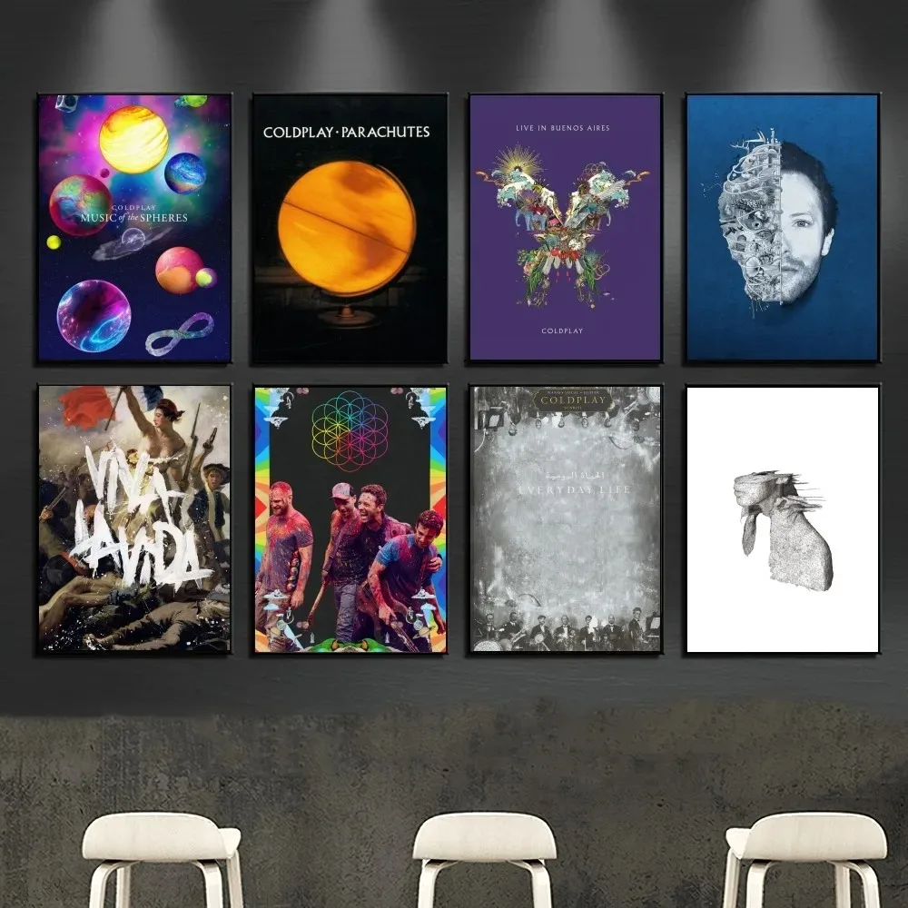 C-Coldplay Band Poster Gallery Prints Wall Decals Home Bedroom Office ...