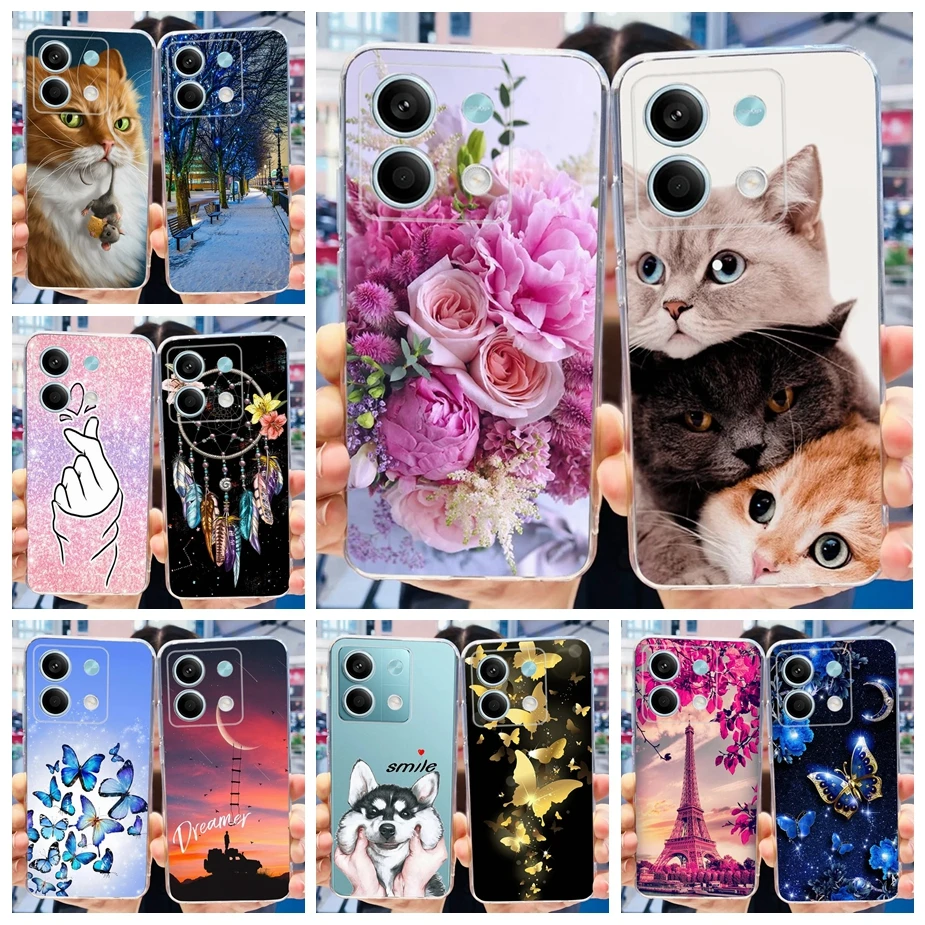 For-Xiaomi-Redmi-Note-13-Pro-Plus-Case-Luxury-Painted-Cover-Clear ...