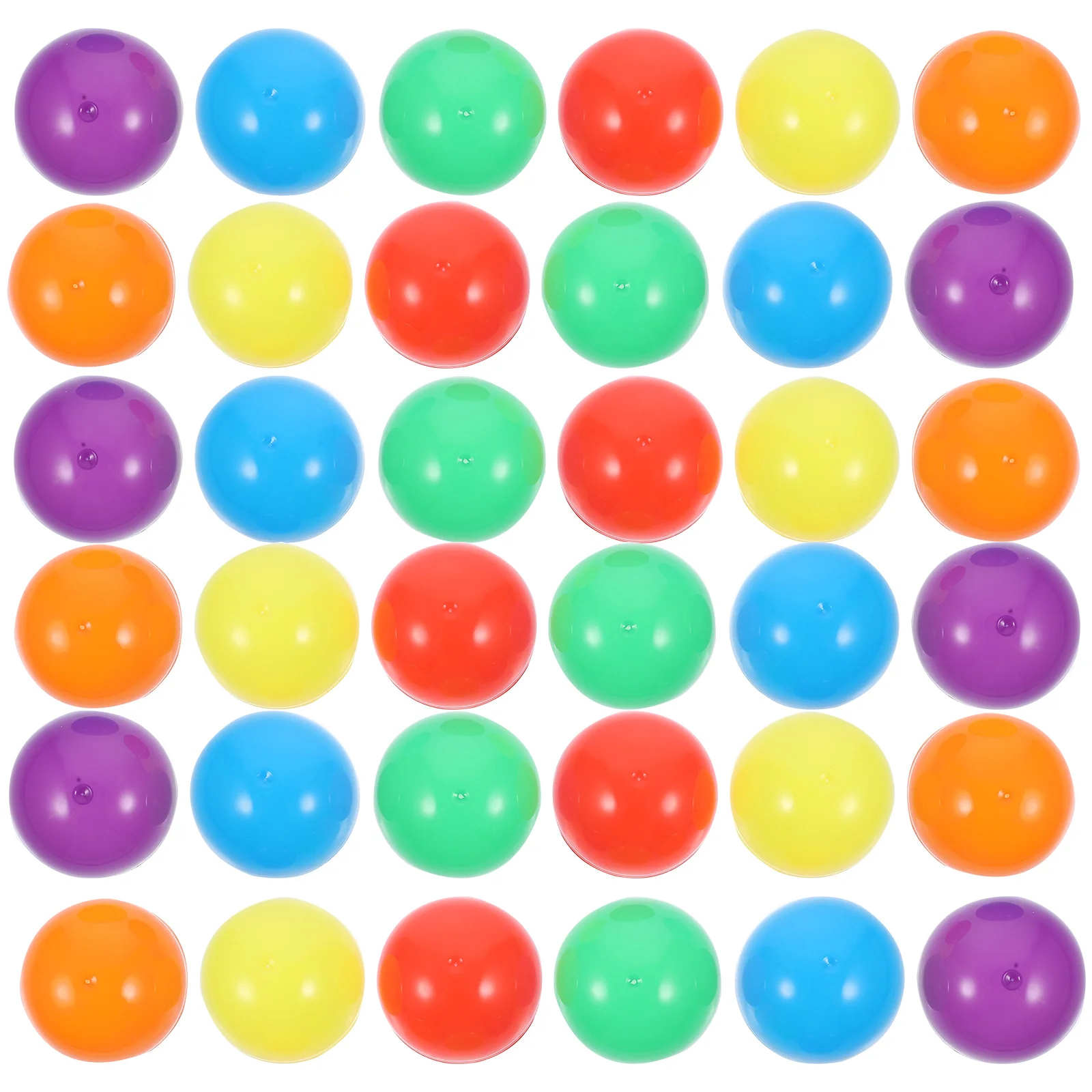 50 Pcs Colorful Shell Gumballs Machine Fillable Round Capsules Plastic ...