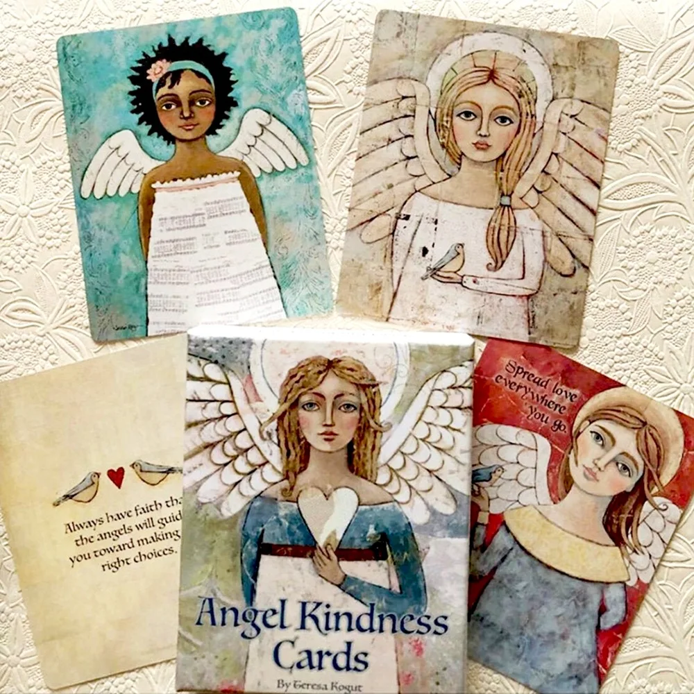 8-8-6-3cm-Angel-Kindness-Cards-52-Pcs-Cards-Deliver-Blessings-and ...