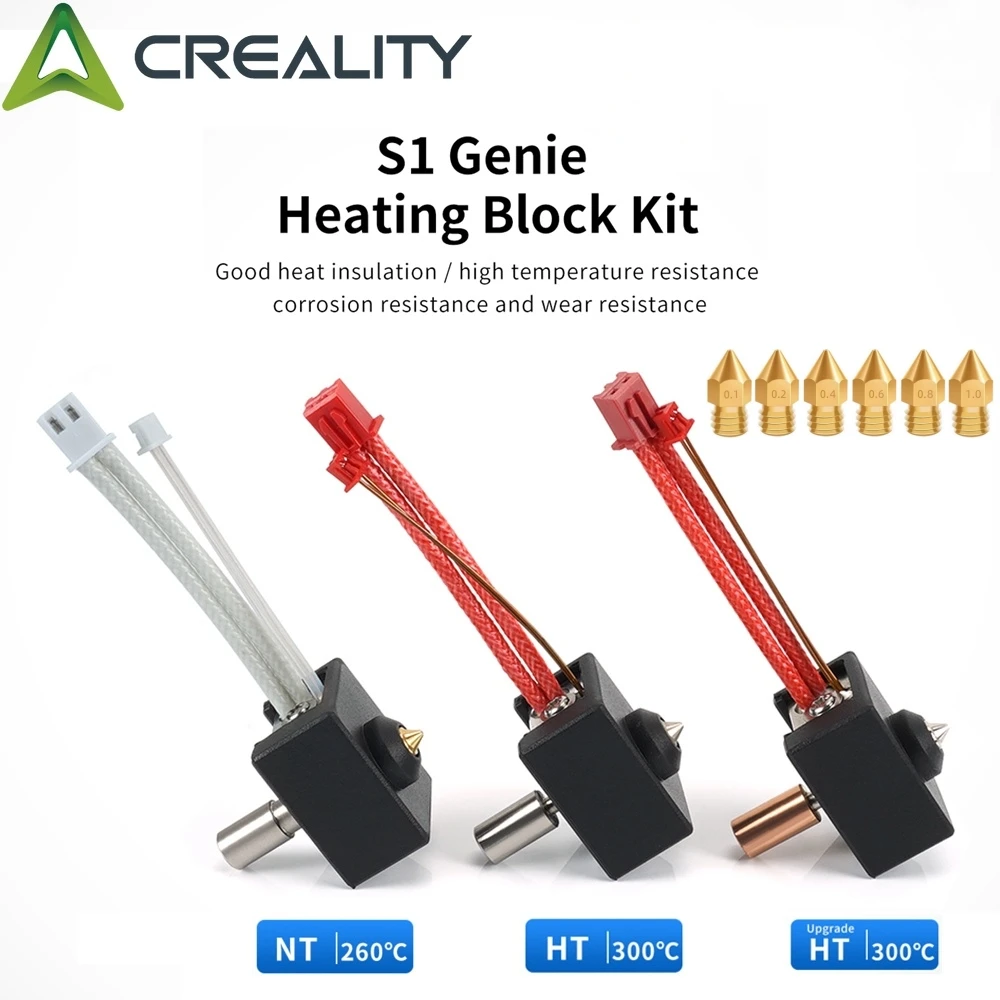 Creality High Temperature Pro Heating Block Kit for Ender-3 S1 CR-10 ...