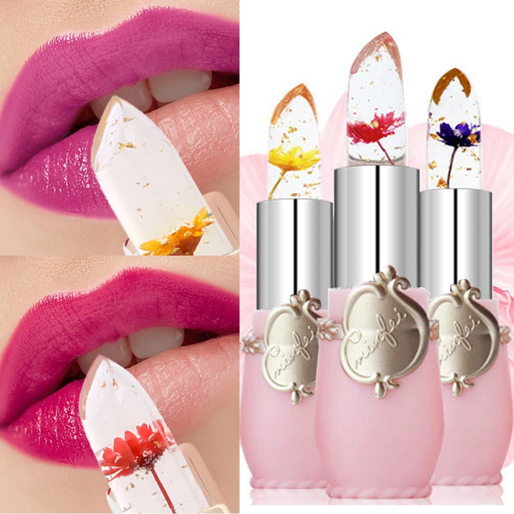 Temperature-Color-Change-Lipstick-Jelly-Flower-Transparent-Color ...