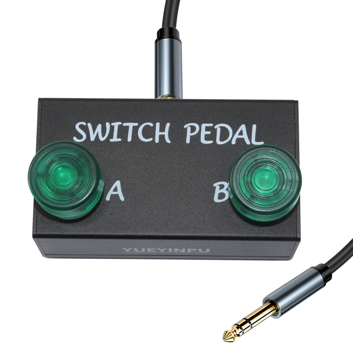Yueyinpu-Dual-Footswitch-Pedal-Switch-2-Way-Momentary-Latch-Metal-Shell ...