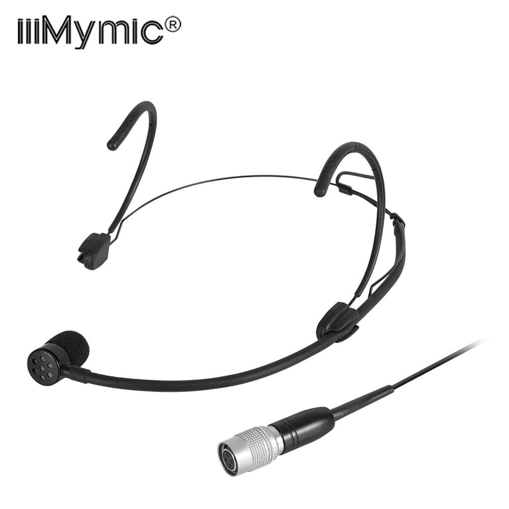 iiimymic Unidirectional Black Headset Microphone Mini 4Pin Singing ...