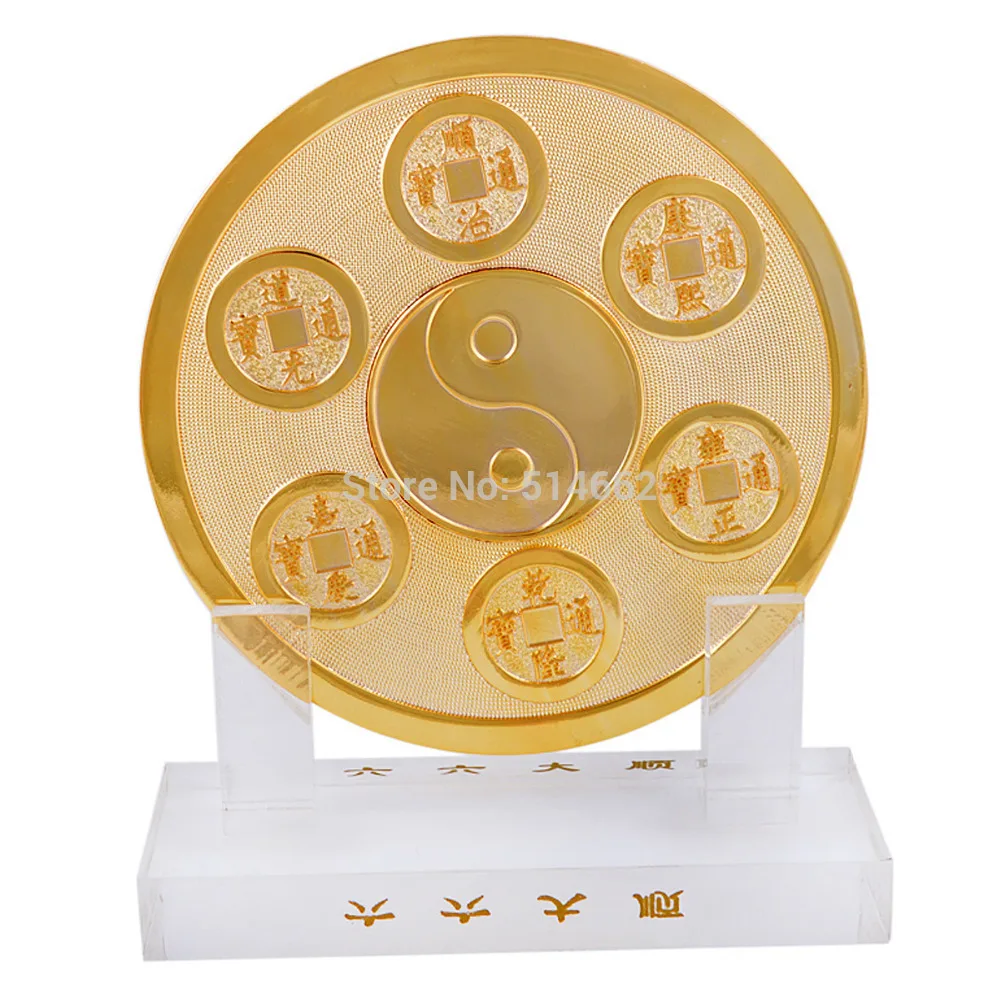 Fengshui-6-Heaven-Gold-bagua-Coins-with-Celestial-Dragon-Plaque-Wealth ...
