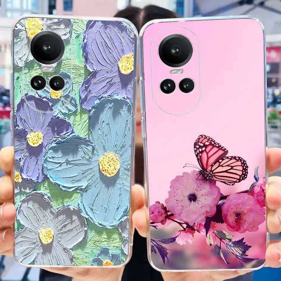 Funda De Silicona Suave Para Oppo Reno 10 Pro Carcasa Trasera De Tpu Con Dise O