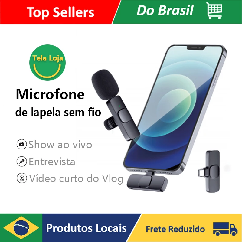 Wireless Lavalier Microphone Portable Audio Video Recording Interview ...