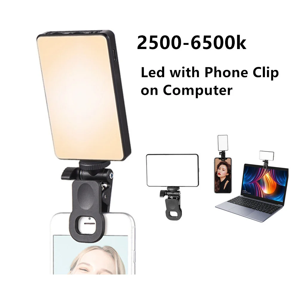 Mini-Clip-on-Mobile-Phone-LED-Light-Selfie-Light-2500K-6500K-Dimmable ...